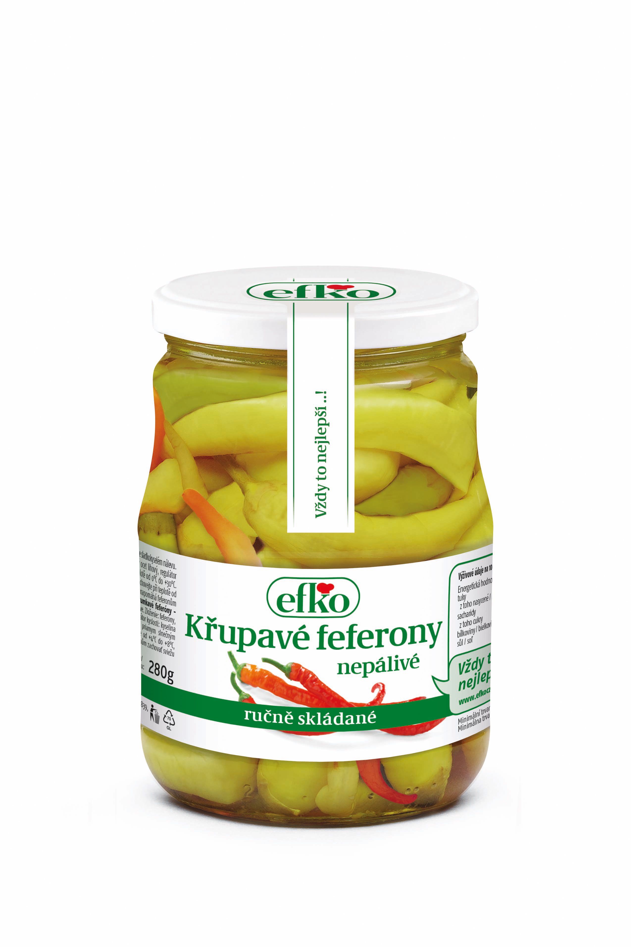 Křupavé feferony 720 ml