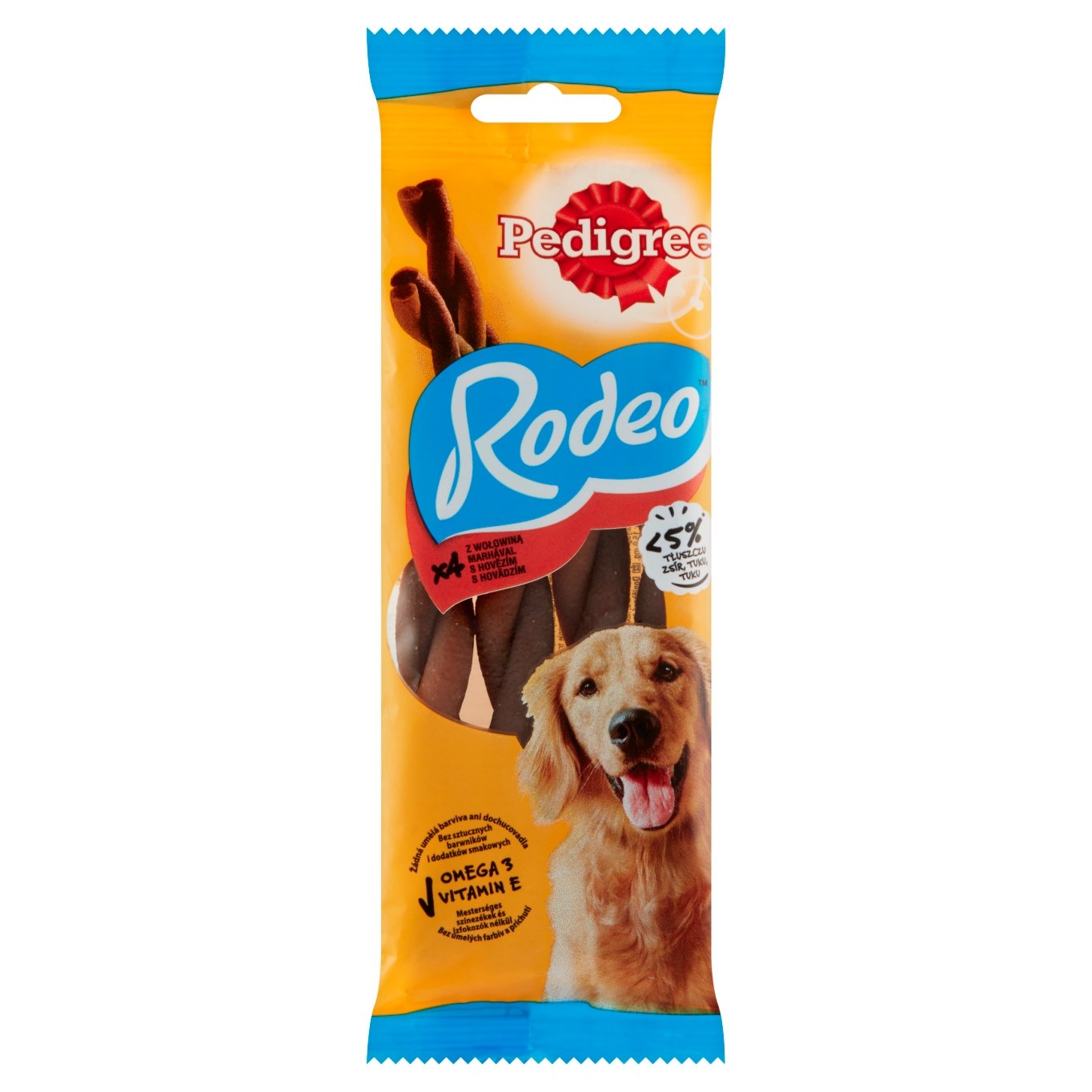 Pedigree Rodeo S hovězím 4 ks 70g