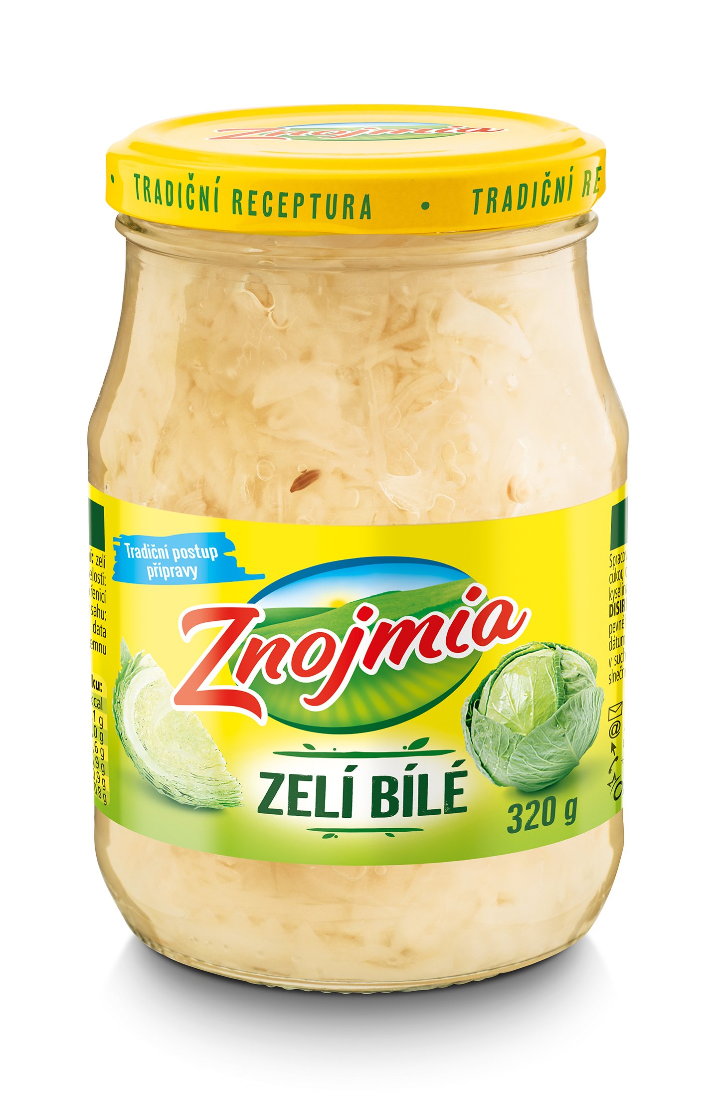 Zelí bílé pasterované v kořeněném sladkokyselém nálevu 320 g