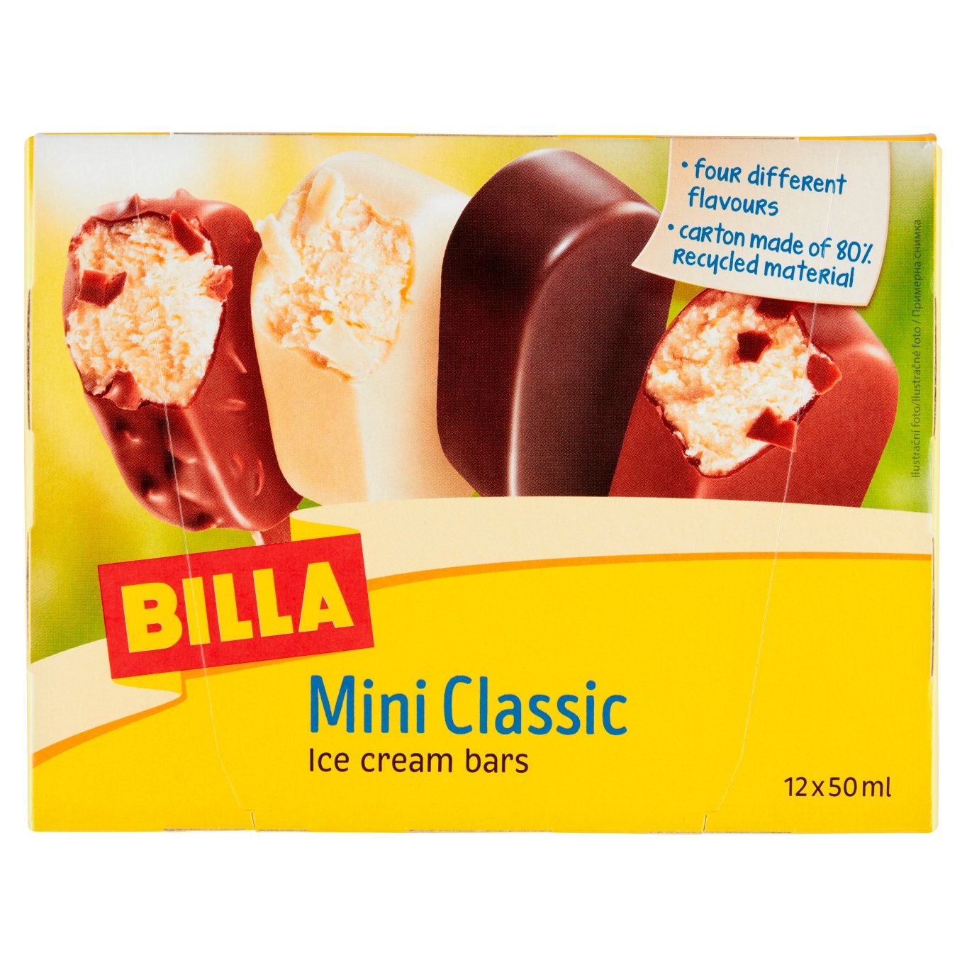 BILLA Mini Classic mražené krémy 12 x 50ml (600ml)