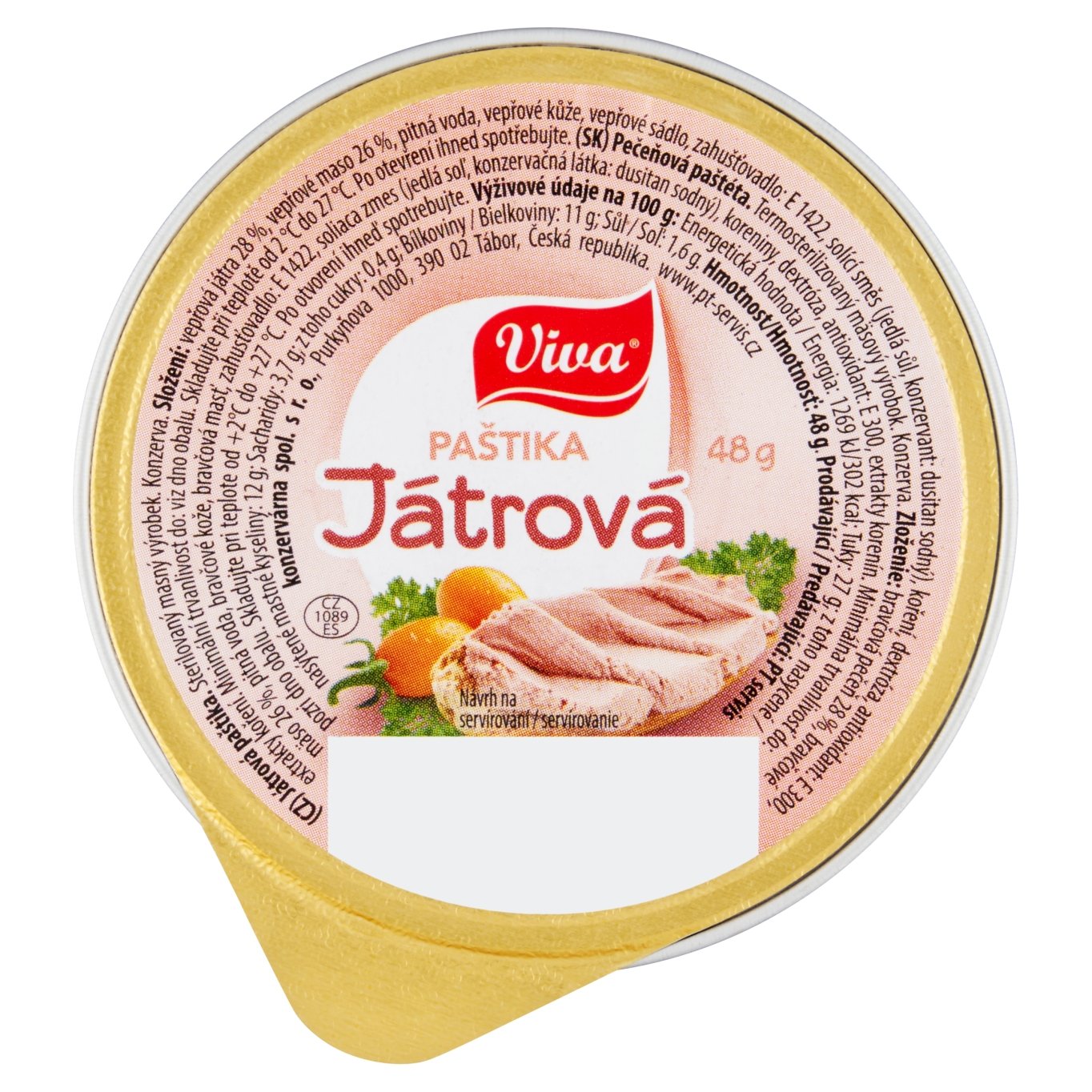 Viva Játrová paštika 48g