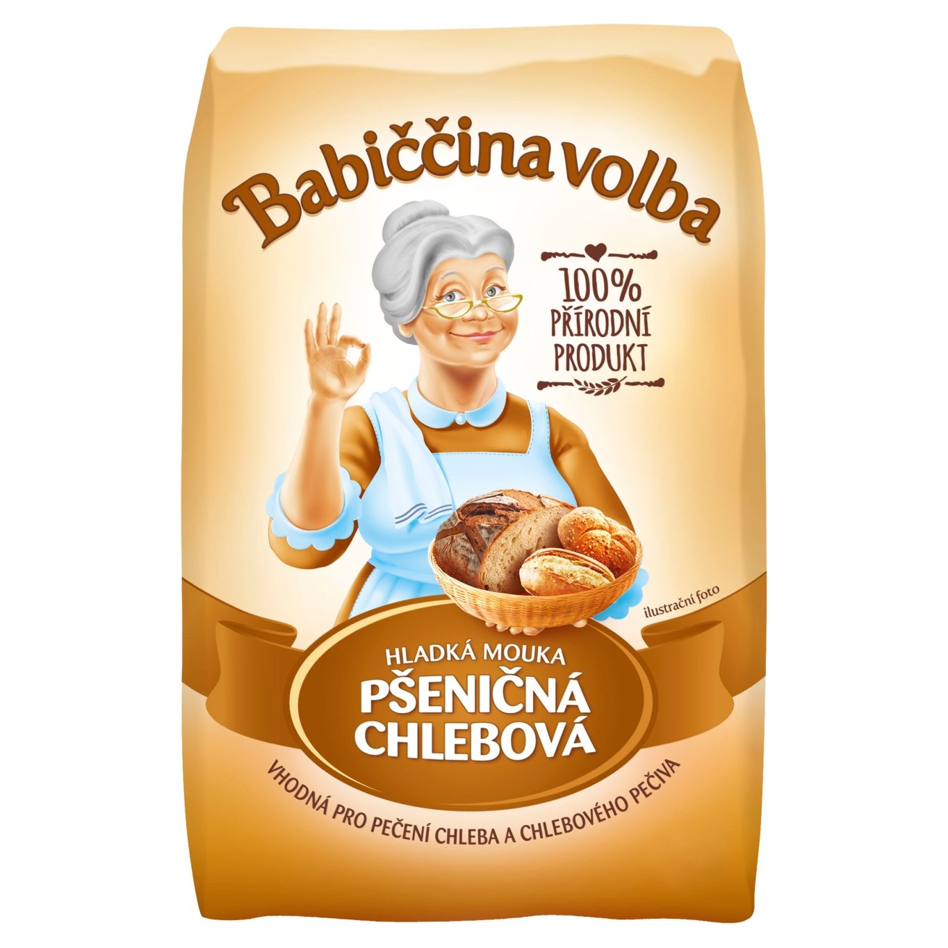 Babiččina Volba Pšeničná mouka hladká chlebová 1kg