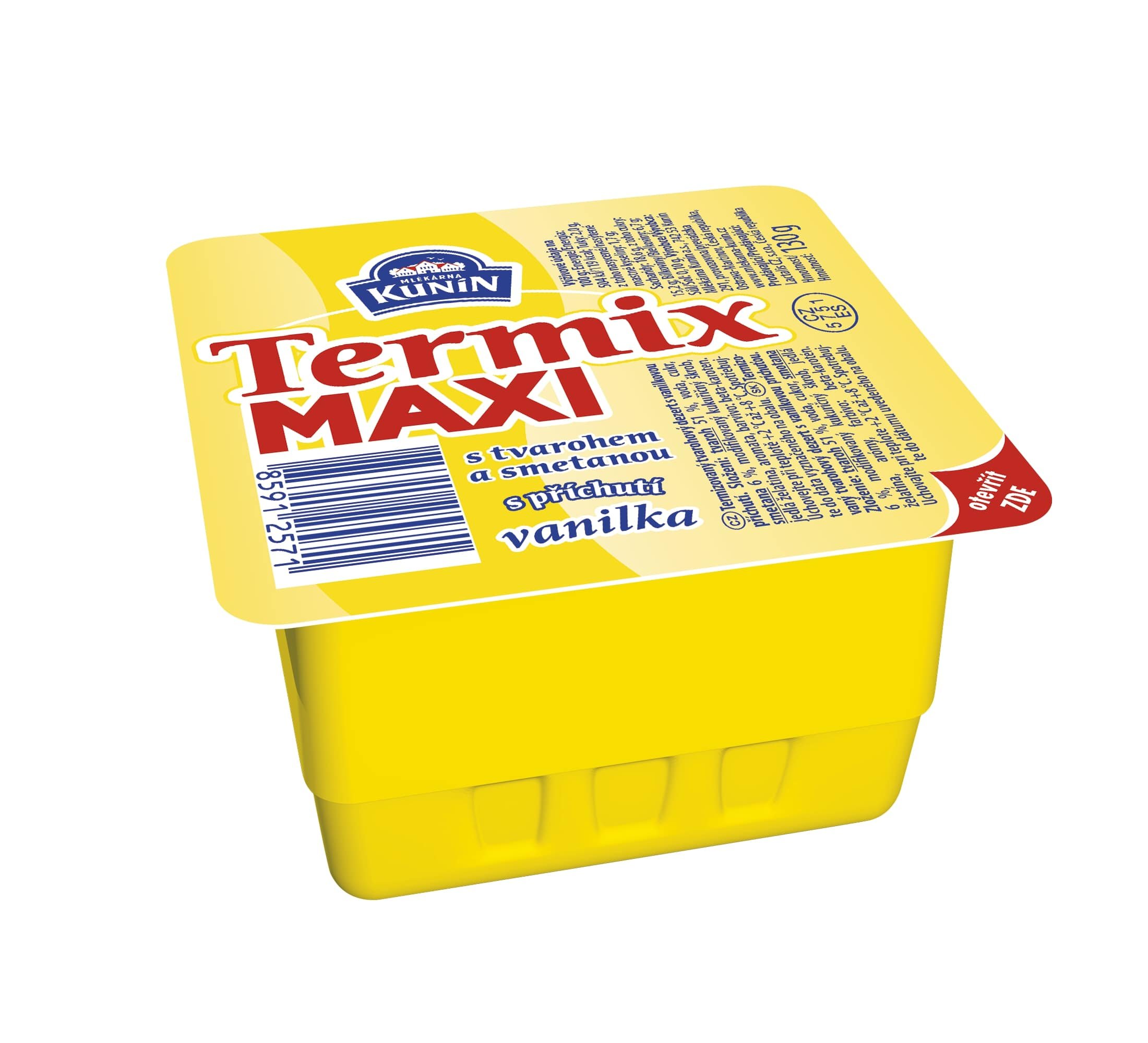 Kunín Termix Maxi s příchutí vanilka, 130g | BILLA e-shop